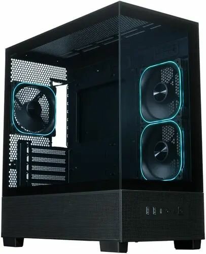 Компьютерный корпус XASTRA Q500M (Q500M-3FG12A-C10-UC) черный - Mini Tower, Micro-ATX, USB 3.2 Gen 1 Type-A, USB 2.0 Type-A