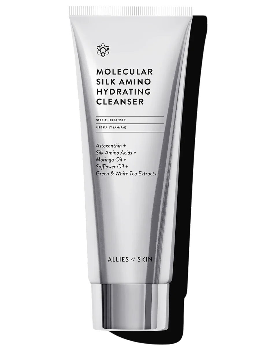 Allies of Skin Молекулярное очищающее средство с аминокислотами шелка Molecular Silk Amino Hydrating Cleanser 100 мл