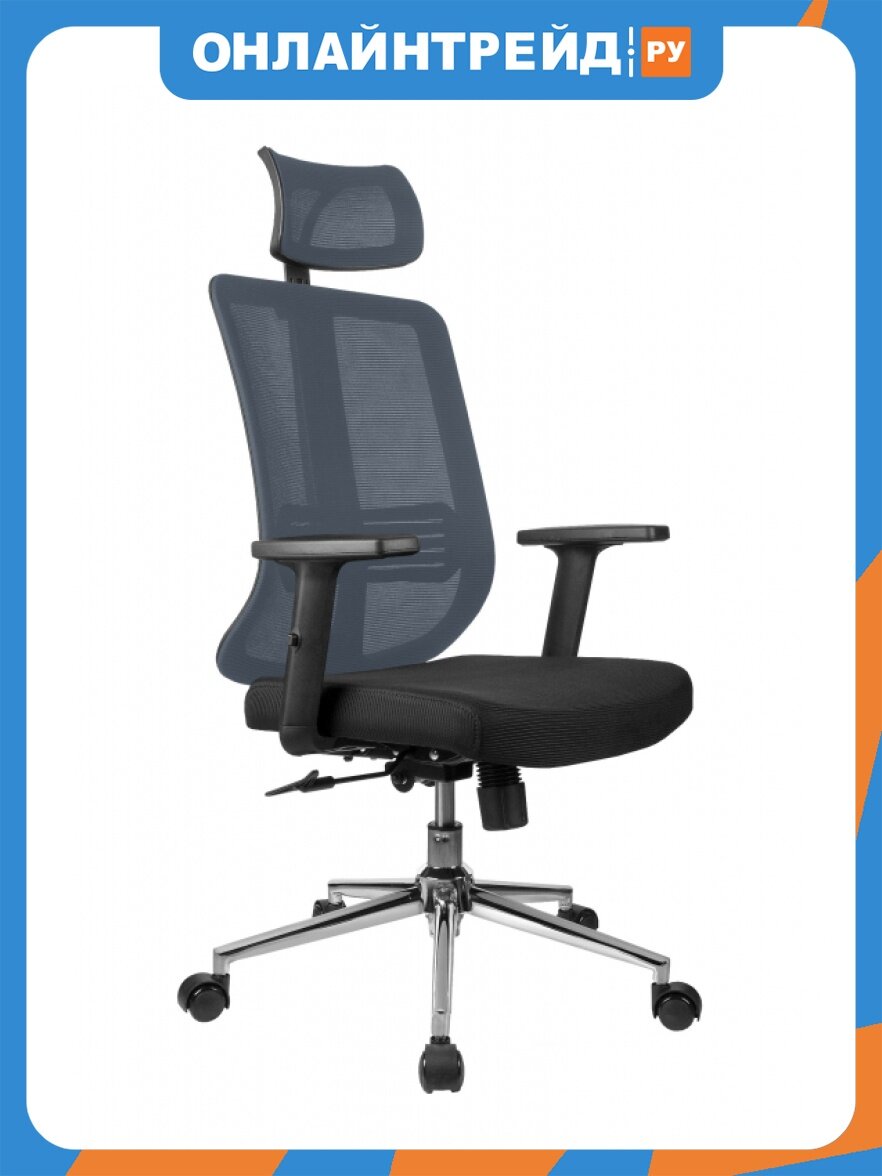 Кресло офисное Riva Chair RCH A663 Серая сетка
