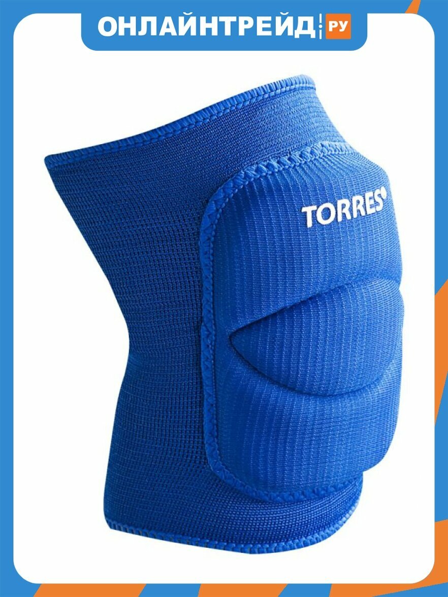 Наколенники спортивные Torres Classic, синий, размер L, PRL11016L-03, нейлон, ПУ