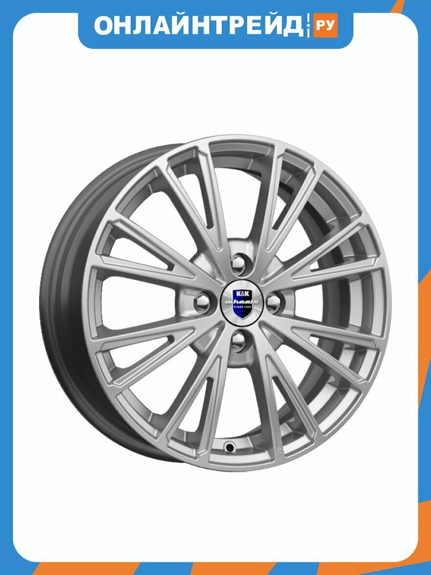 Диск K&k Меандр 6x16/4x100 D60.1 ET41 сильвер (r74611SK)