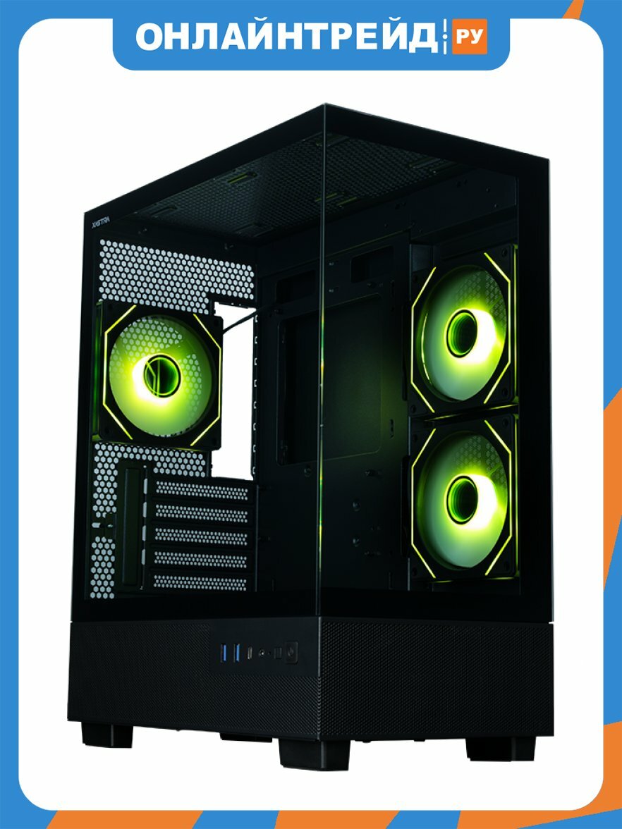Корпус Xastra Q400M 3ARGB-C6-UC, черный