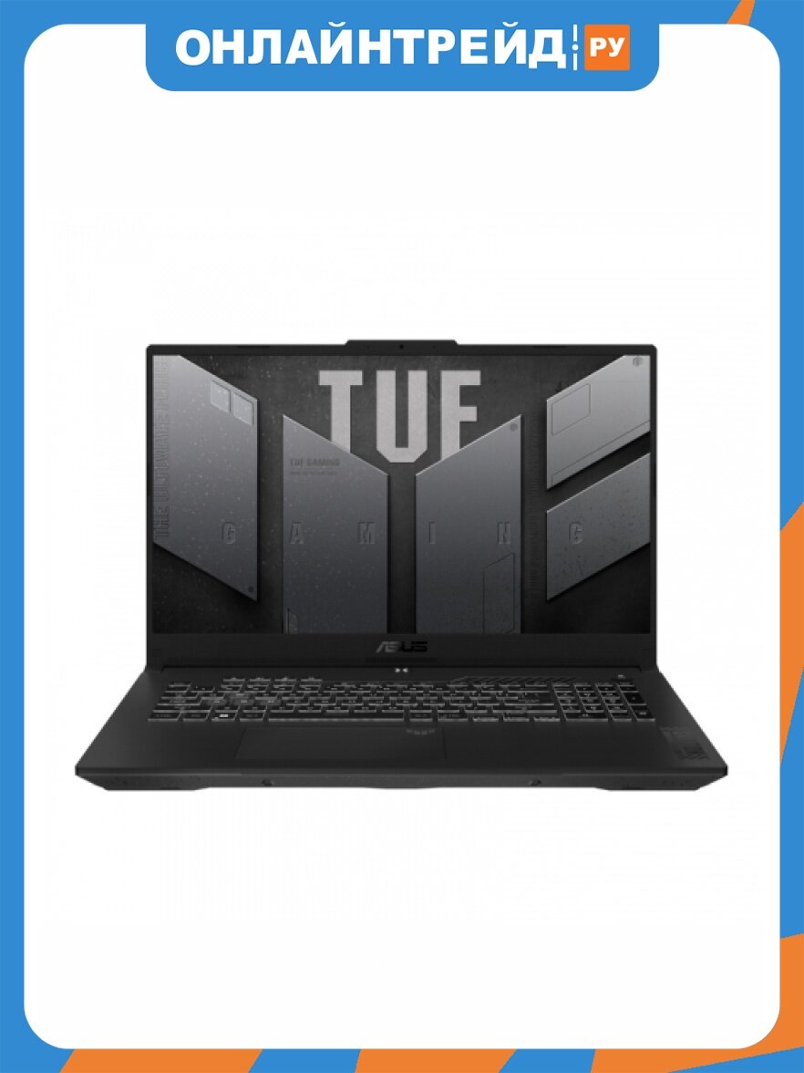Игровой ноутбук Asus TUF Gaming F17 FX707VJB-HX100 17.3" FHD IPS 144Hz 250nits Core 5 210H(2.2ГГц), 16Гб DDR5, SSD 512Гб, RTX 3050 6Гб, Win11Pro, Mecha Gray (90