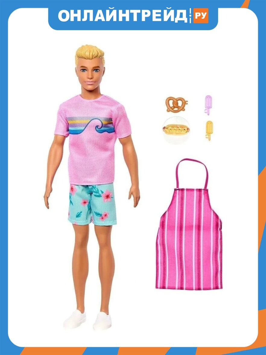 Кукла Barbie JFV65 Кен Малибу, серия Пляжные детективы