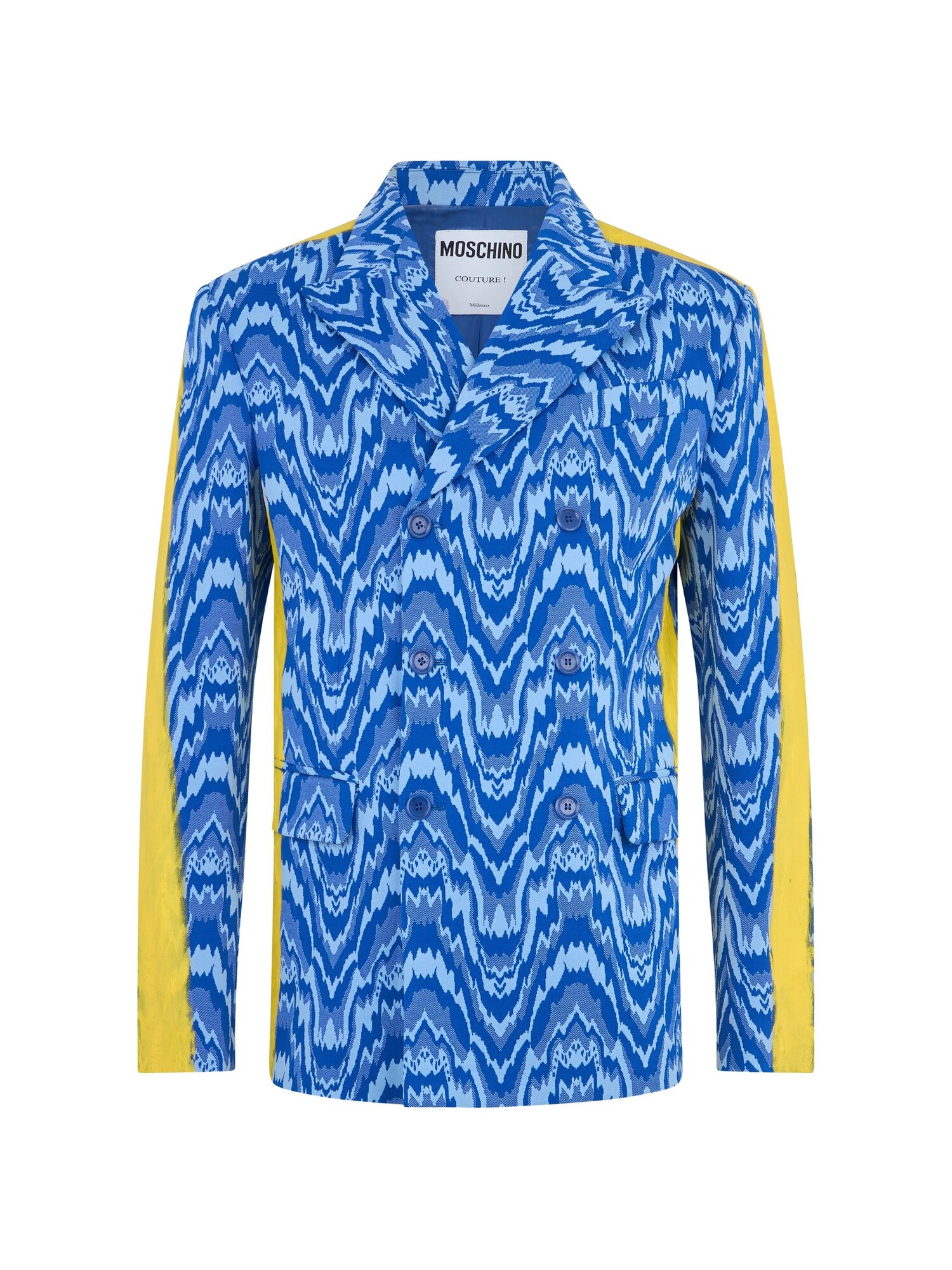 Куртка Double-breasted chevron-print blazer