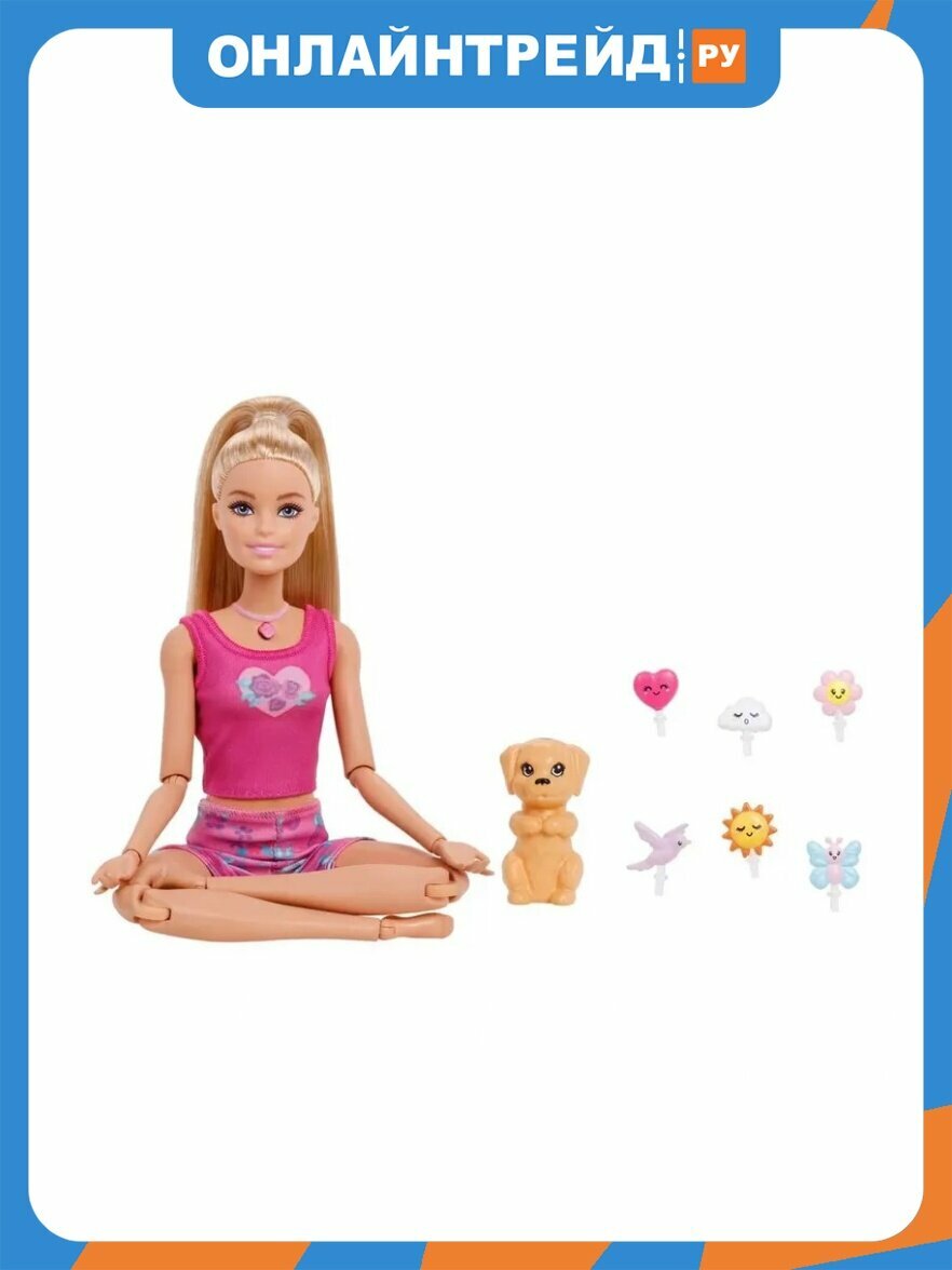 Игровой набор Barbie JJN55 Йога, свет и звук, серия Made to Move
