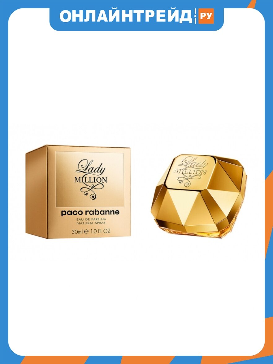 Женская парфюмерная вода Paco Rabanne Lady Million, 30 мл