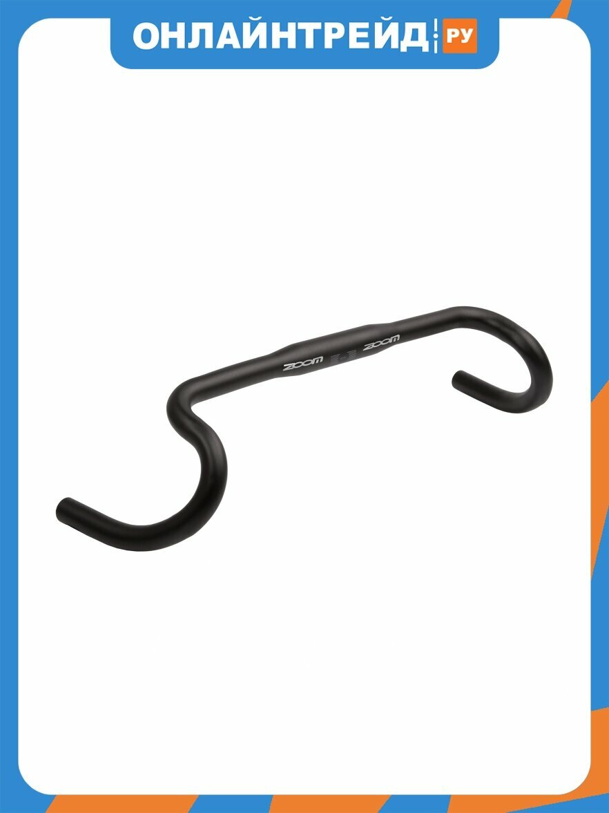 Руль для велосипеда Zoom 5-403980 GRAVEL алюм. "баран" 31.8x400х83х107мм DR-AL-311BTFOV (ISO-R) черный матовый