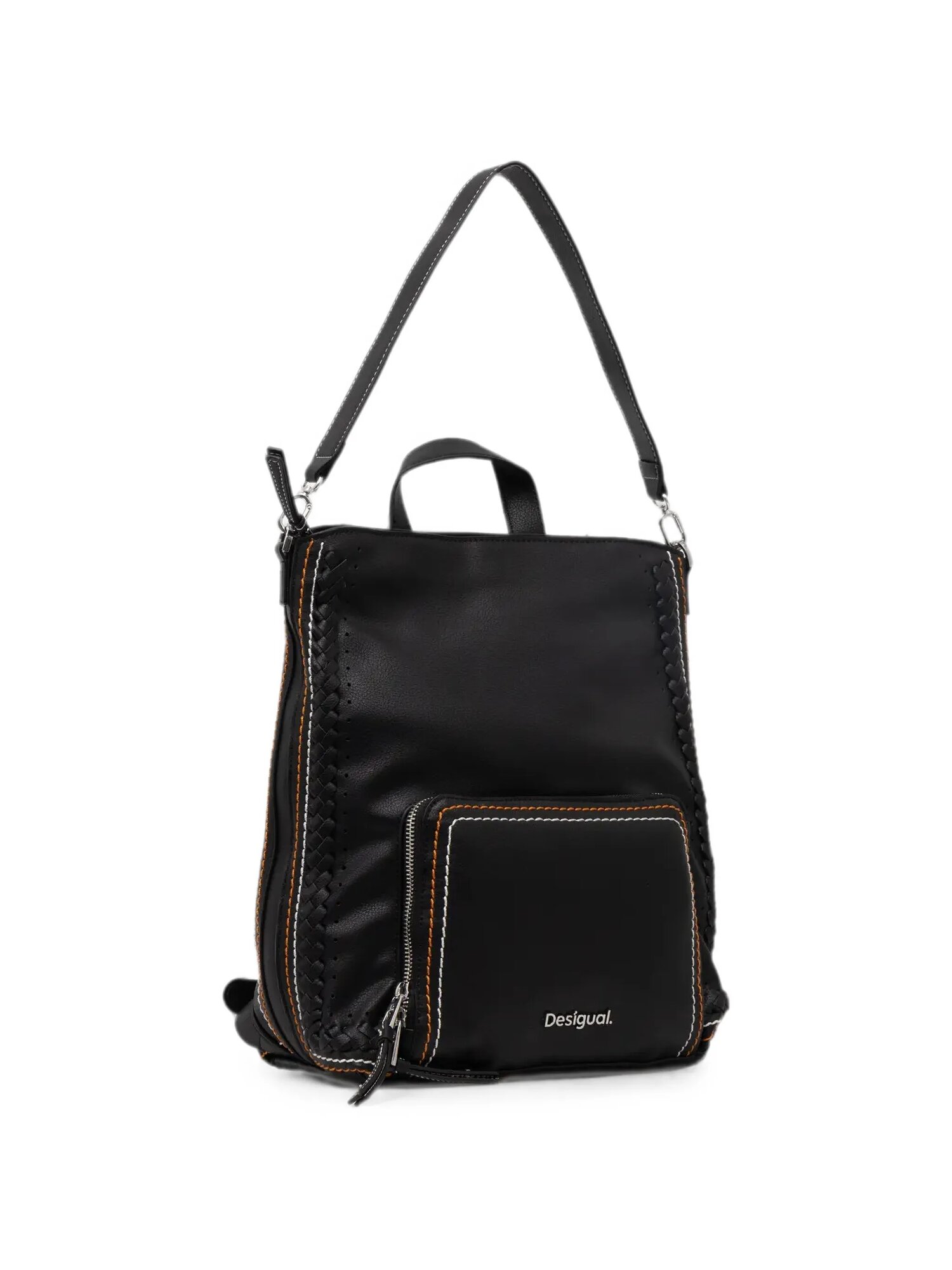 Сумка Desigual Medium contrast-stitch braided-trim backpack — фото 1