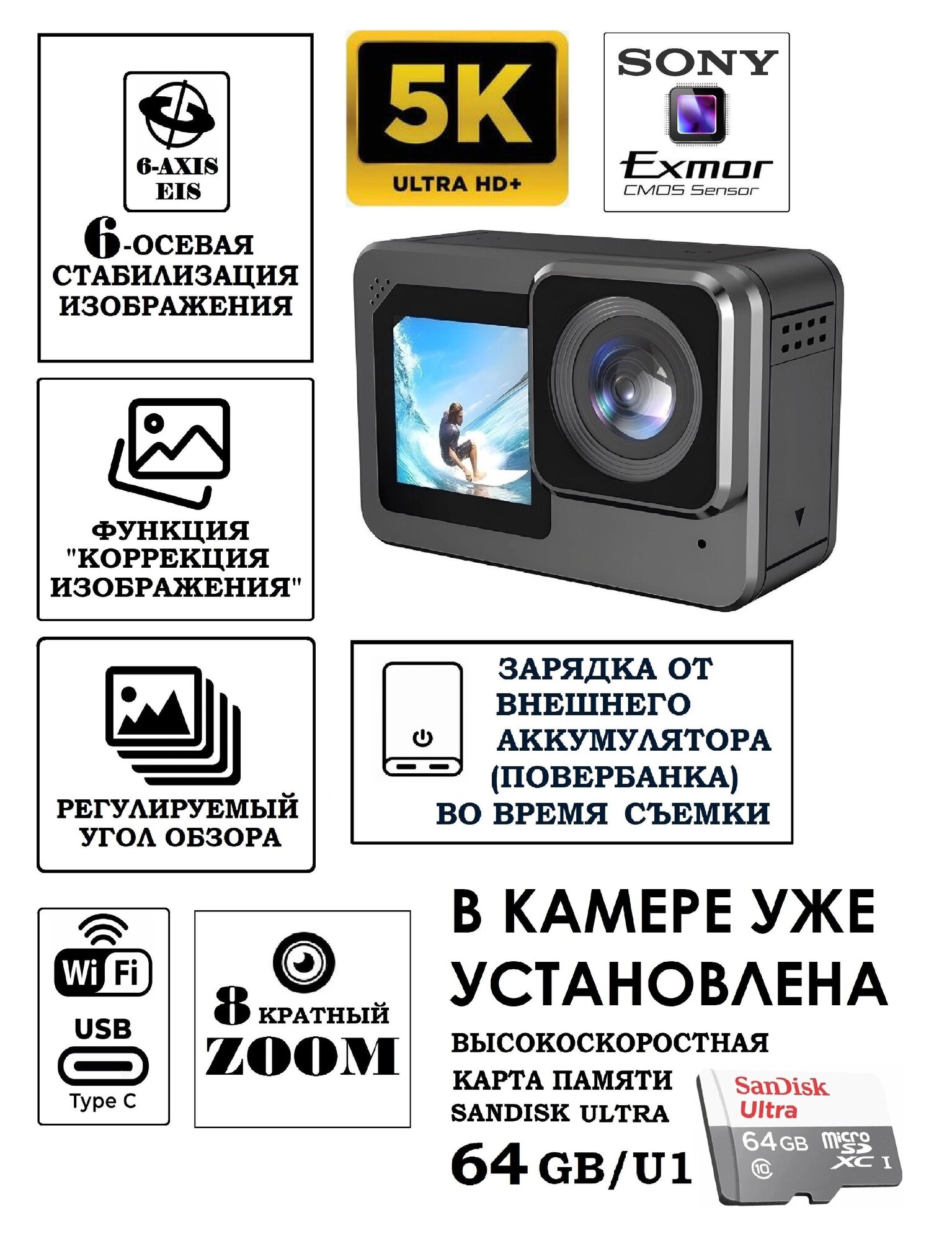 Экшн камера X-TRY XTC450