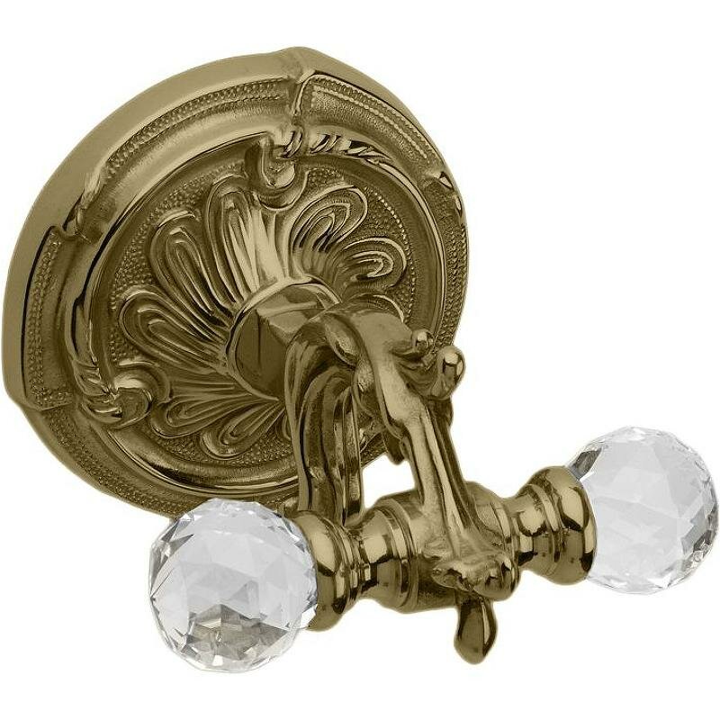 Двойной крючок Art Max Barocco Crystal AM-1784-Br-C Бронза