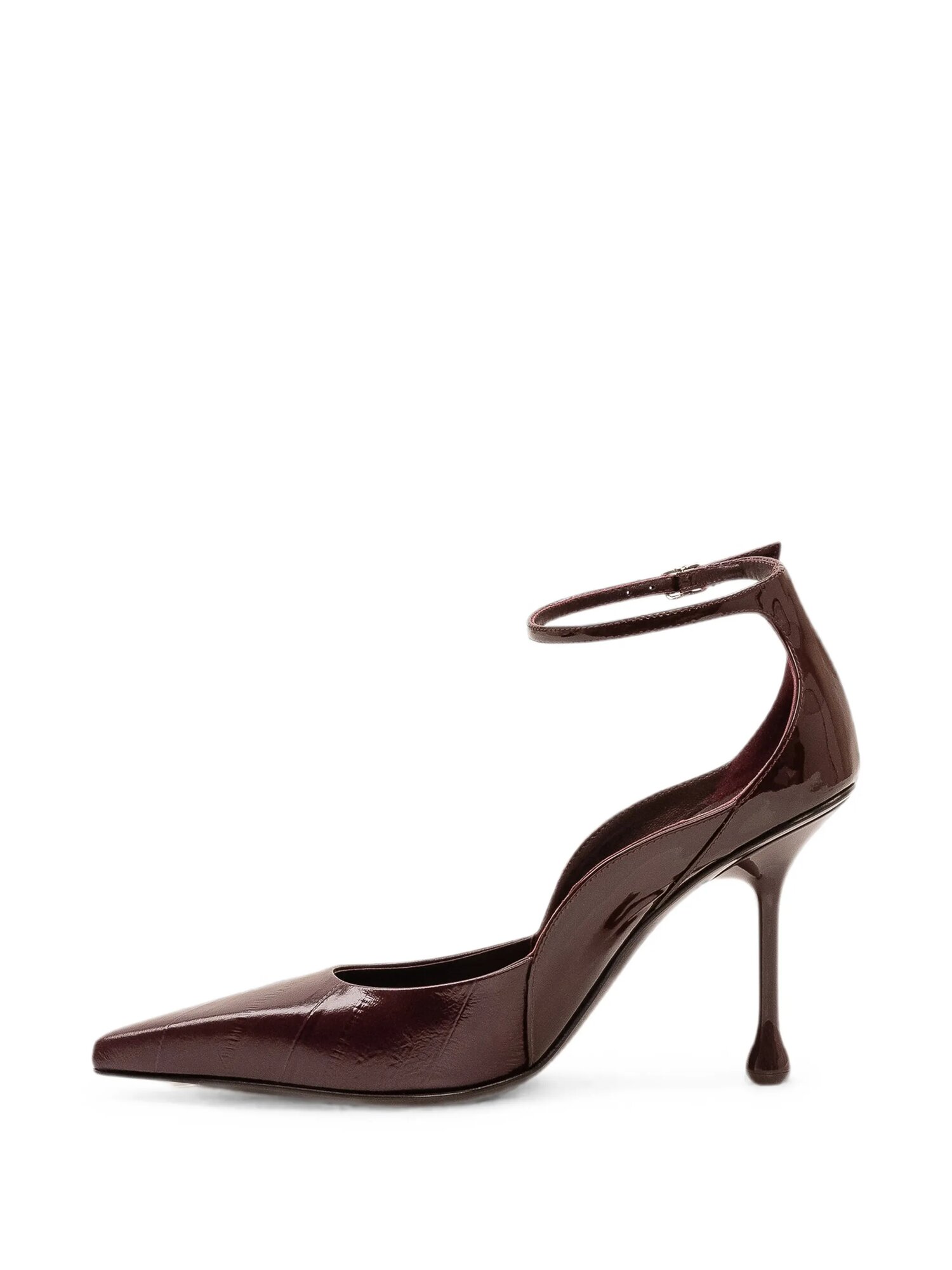 Туфли JIMMY CHOO Quinci pointed-toe ankle-strap pumps, размер 37,5 — фото 1