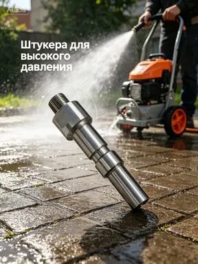 Ниппель Удлиненный Kw 250Bar,1/4 Внеш, Нерж. сталь M-40001255-1 арт. M40001255-1