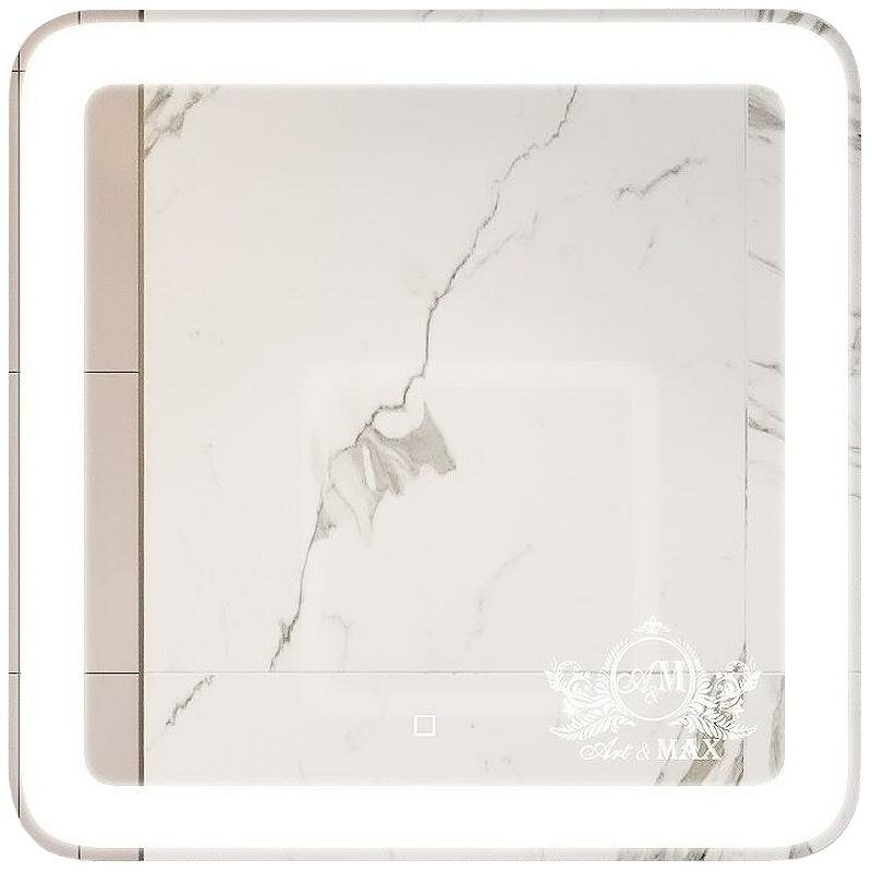 Зеркало Art Max Latina AM-Lat-800-800-DS-F с подсветкой с сенсорным выключателем