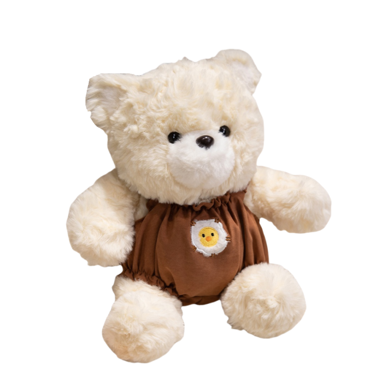 Комбинезон унисекс PUDOWRABBIT милые куклы-медведи Мейл плюшевые, 25 см, White Bear Orange Clothing