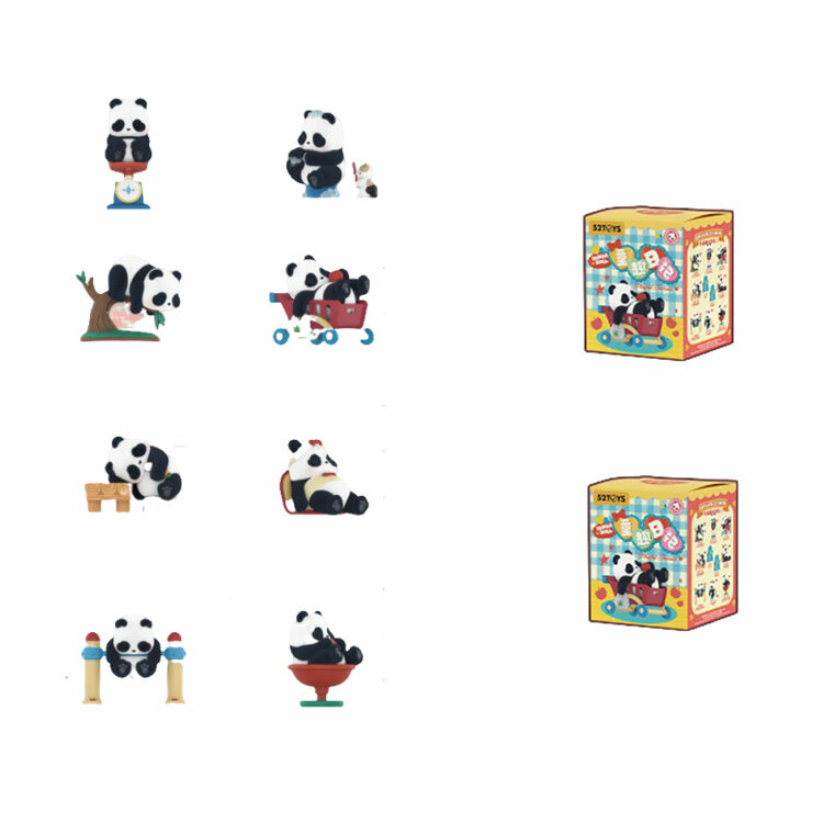 Канцелярский набор унисекс 52TOYS Panda Roll Chubby Little Kids Fun Journal Mystery Boxes, 2 шт.