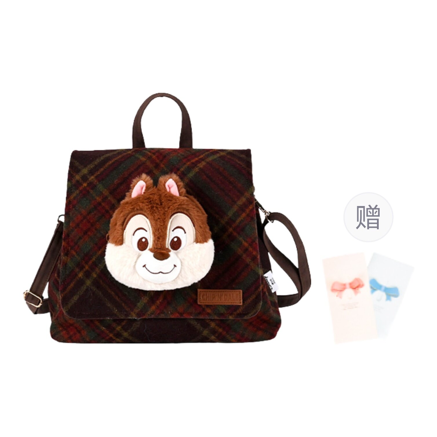 Рюкзак унисекс POTDEMIEL x Disney Chip Plaid Backpack