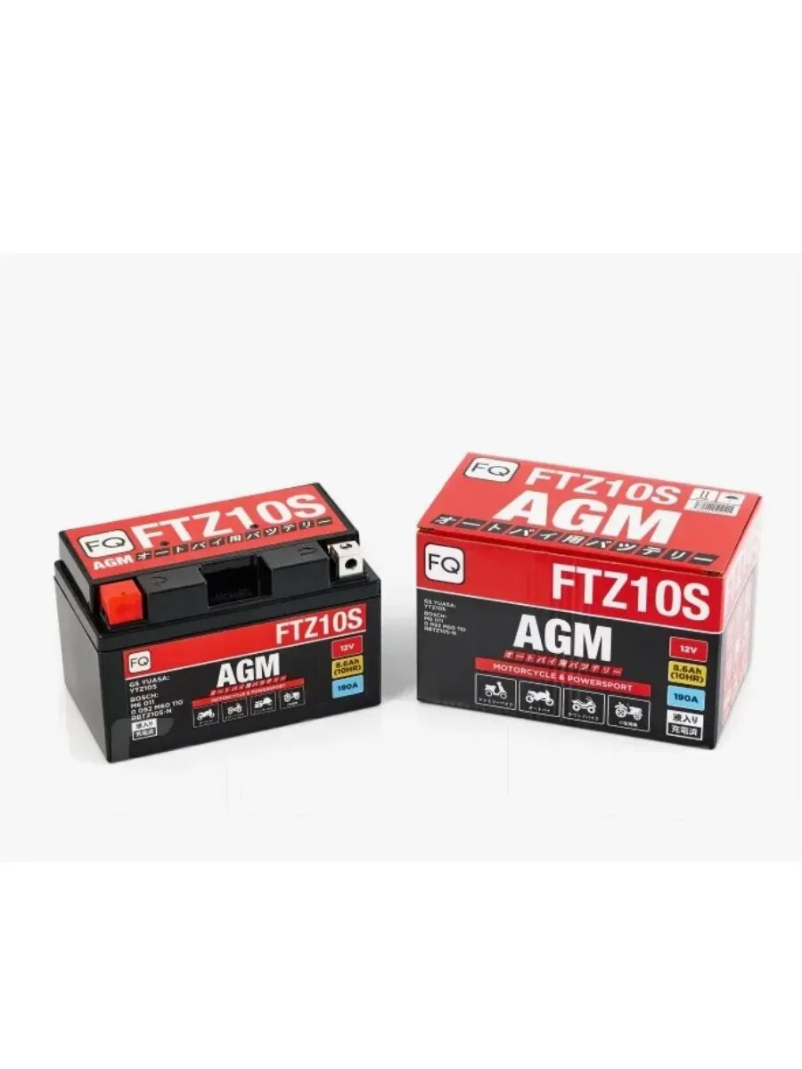 Аккумулятор FQ мото AGM 12V 8,6Ah 190 A FTZ10S 150x87x93