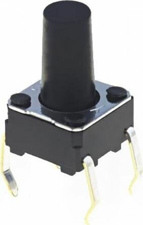 OMRON B3F-1070 Микропереключатель, 1, SPST-NO, 0,05A/24VDC, THT, 1шт