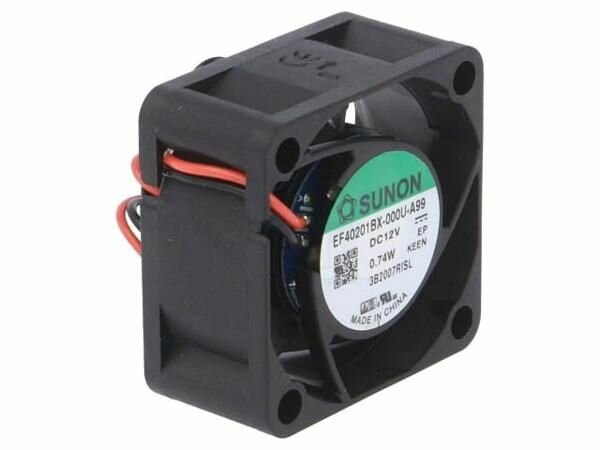 Вентилятор SUNON EF40201BX-A99 40 х 40 х 20 мм 12В DC 0.053А 0.64Вт 6800 об/мин