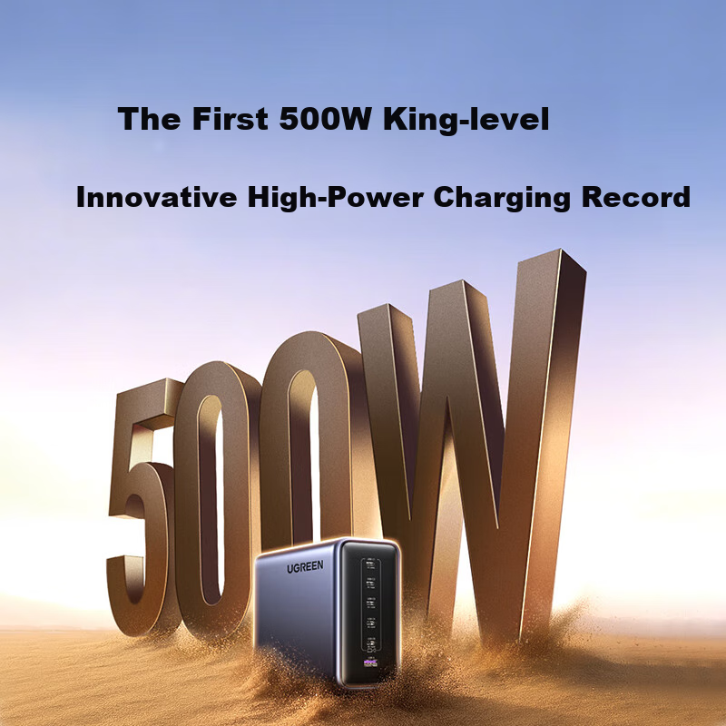 UGREEN 500W GaN настольная зарядная станция с 240Вт/140Вт/Type-C/PD/PPS многопортовой быстрой зарядкой для ноутбуков