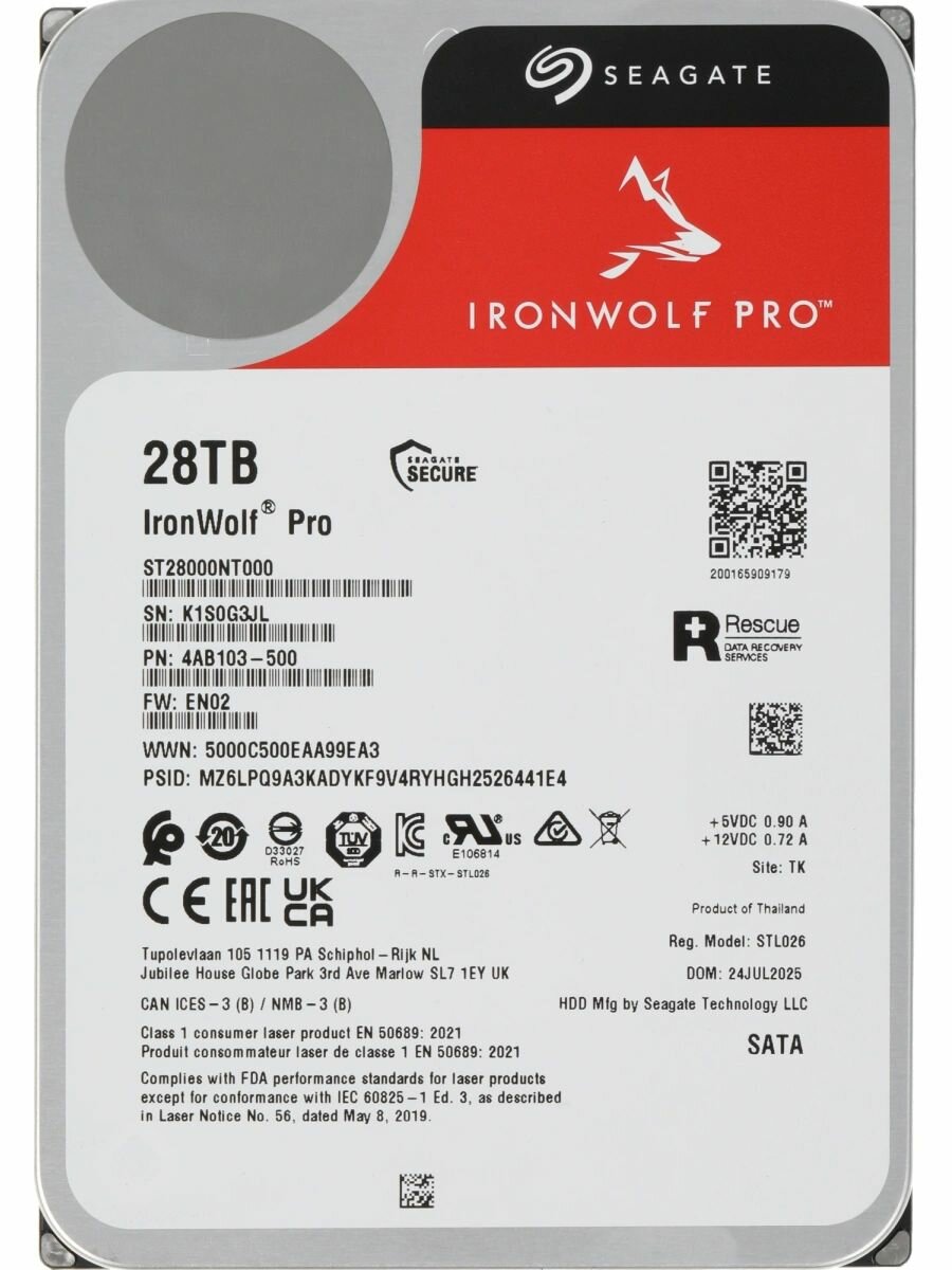 Жесткий диск Seagate ST28000NT000 28 ТБ 3.5" SATA III