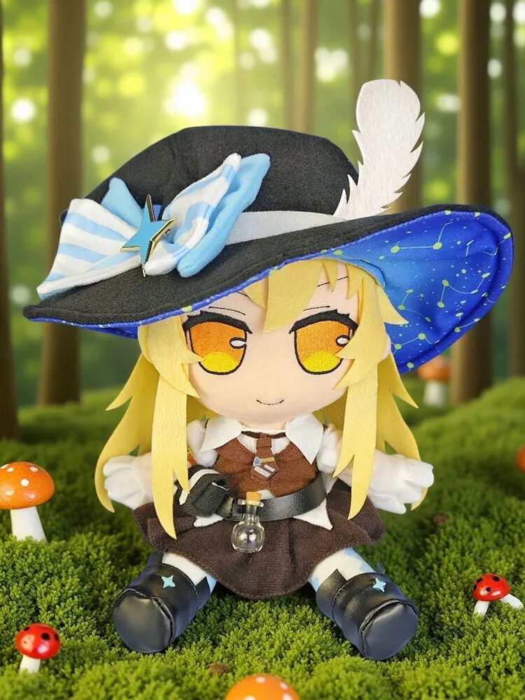 Аниме Мягкие Игрушки TouHou Project Fumo Kirisame Marisa TouHou Makuka Sai Ver. Two-color pupils / Мариса Кирисаме Игрушка Антистресс 20CM