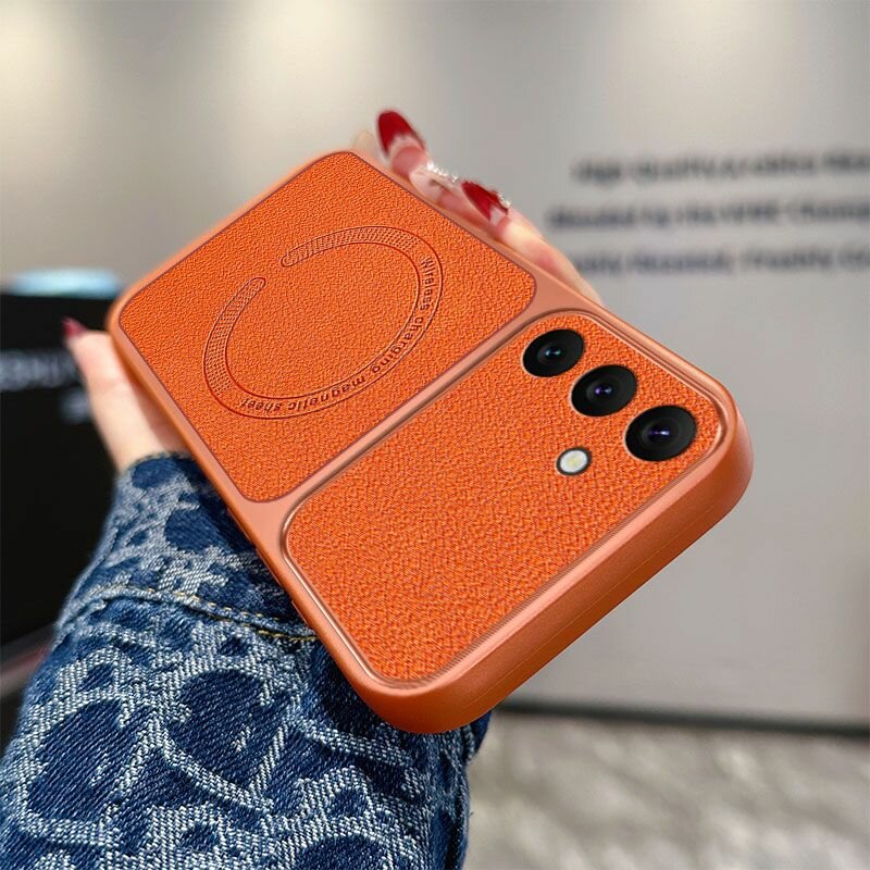 Чехол для Samsung Galaxy S26 Plus (S26+) кожа TPU антиударный чехол