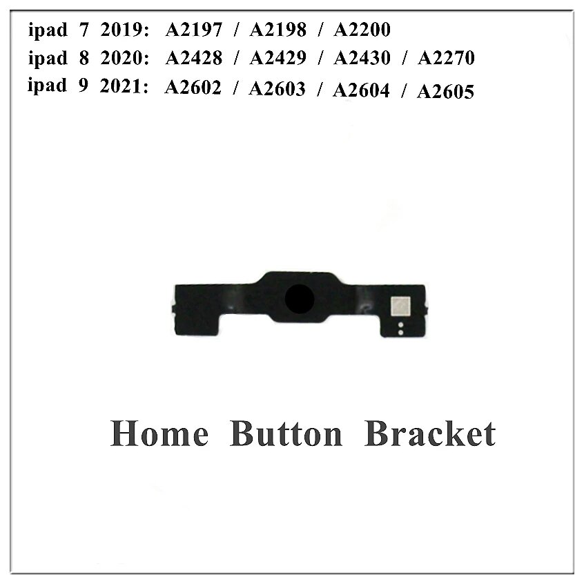1 шт. Кабель-шлейф кнопки Home/Menu с резиновым уплотнителем в сборе для iPad 7 Home button bracket