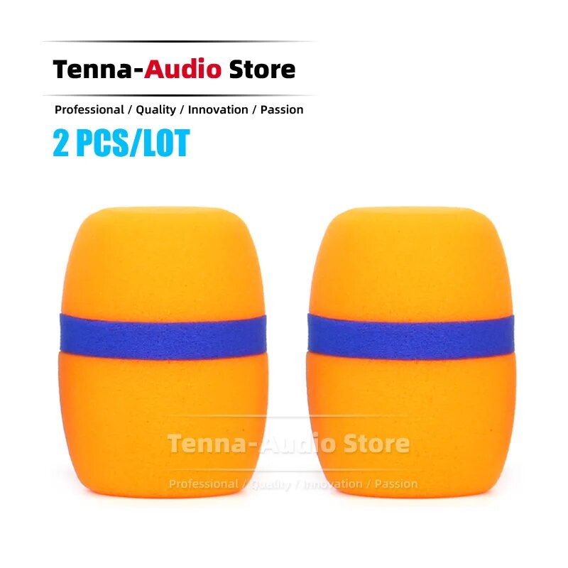 Ветрозащита для микрофона Sennheiser, оранжевый (2 шт.)