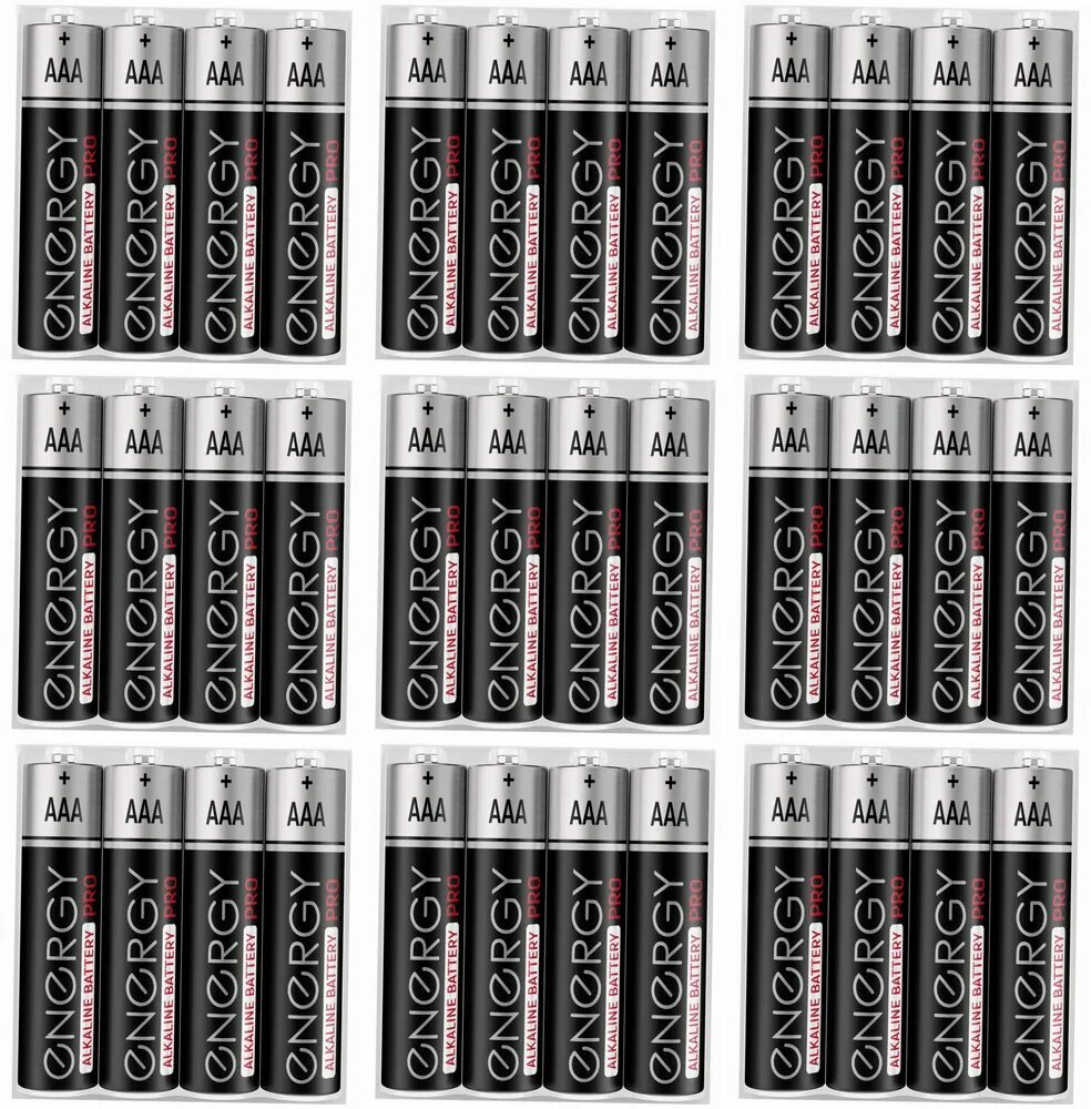 Energy PRO Батарейка алкалиновая Pro LR03 (АAА), 4 шт, 9 уп