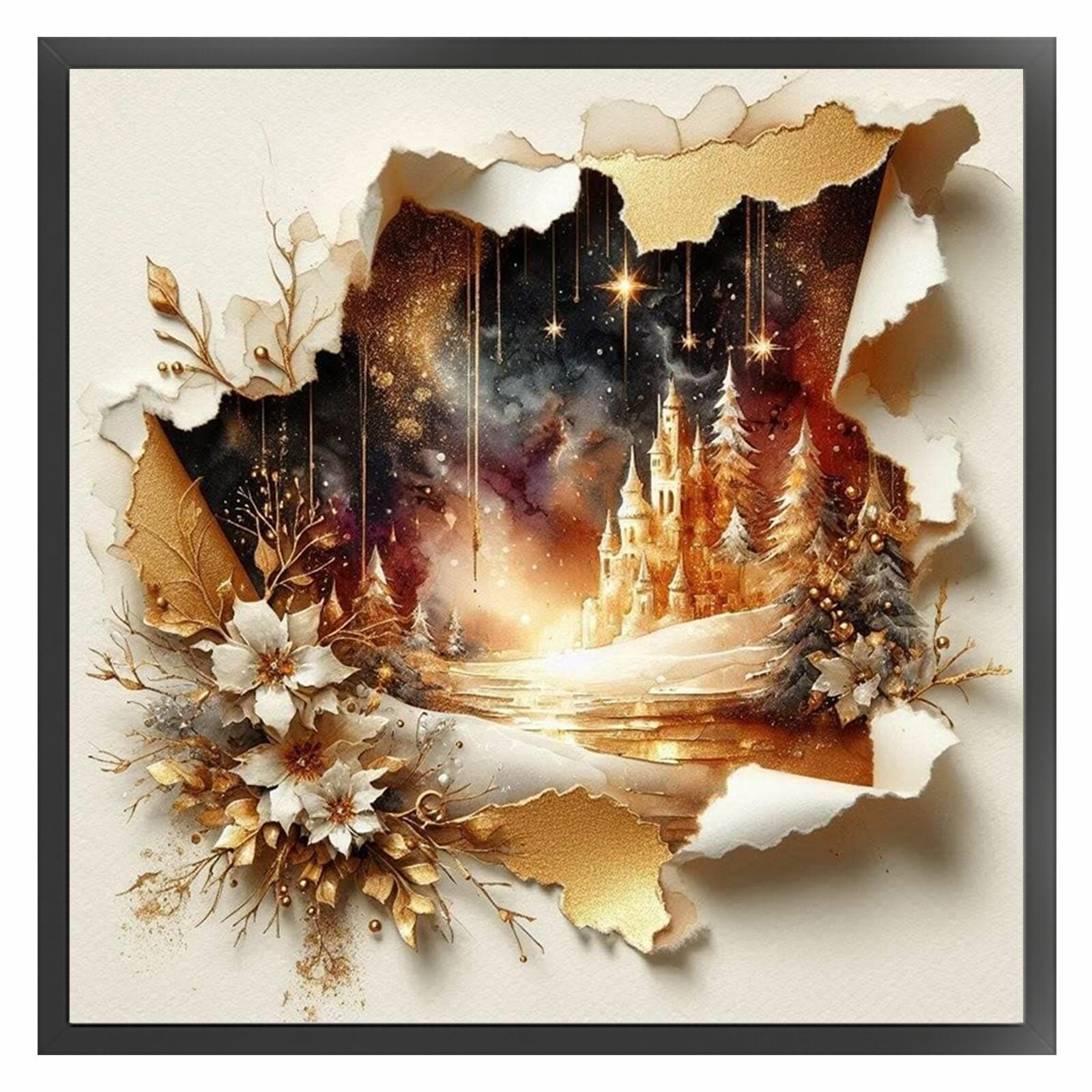 Крестиковый набор Landscape D, хлопковая канва 11CT, 40 40 см