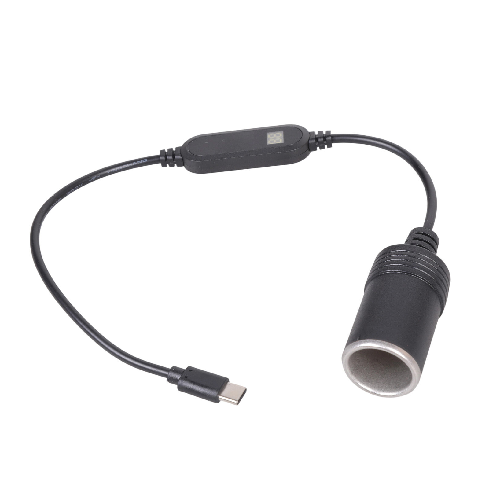 Адаптеры USB C в 12V для прикуривателя с дисплеем