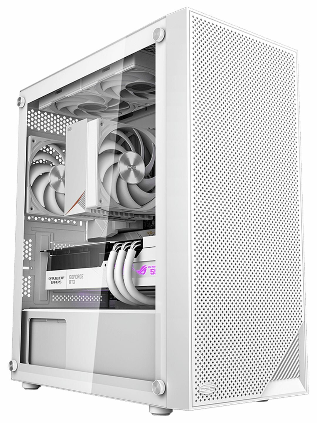 Корпус для ПК PCCOOLER C3B310 WH, mATX, без БП, с окном, белый