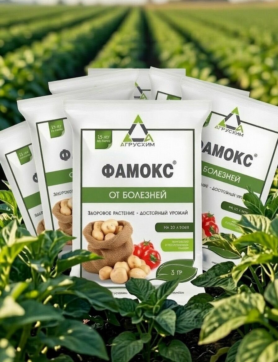 Фамокс фунгицид 3 гр защита от фитофтороза, альтернариоза, пероноспороза, 7 шт