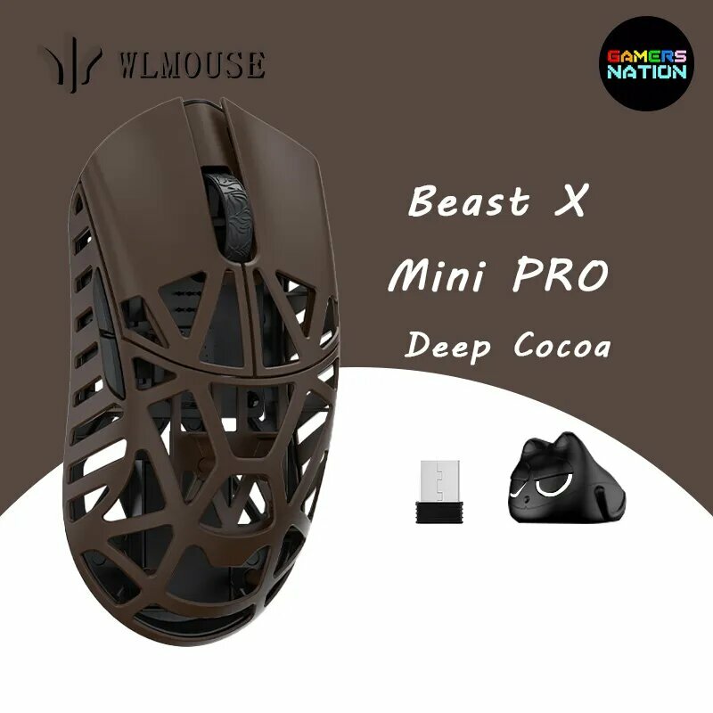 Игровая мышь беспроводная BEAST X MINI PRO, коричневый