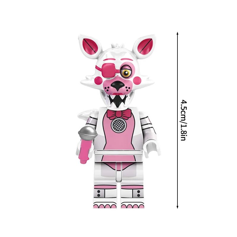 Конструктор аниме-фигурок Freddy Bear Rabbit Розовый, S30