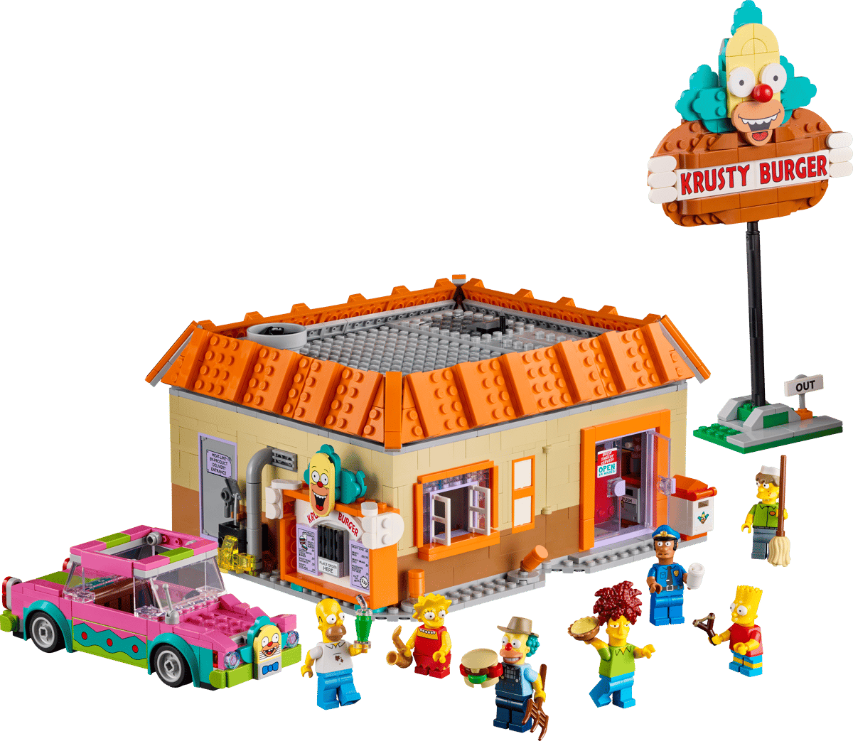 Конструктор LEGO Icons 10352 Симпсоны: Крастибургер, 1635 дет. — фото 1