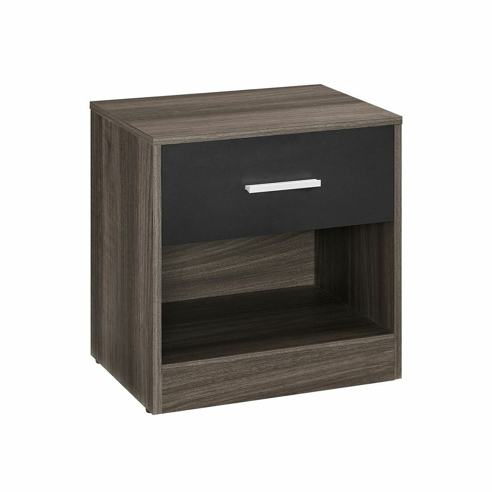 Прикроватная тумбочка VASAGLE с ящиком 28 x 39 x 41 см, цвет коричневый, LET619K74