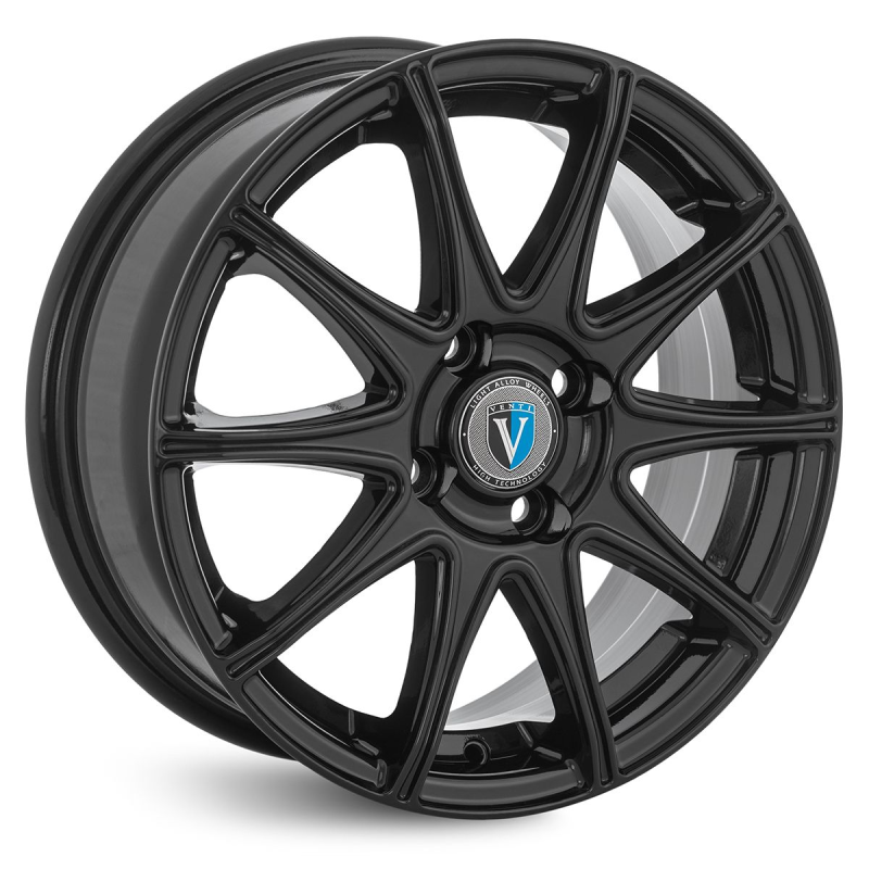Диск колесный Tech Line Venti 1516 6,0x15 4x100 Dia54.1 ET46 цвет BL (черный глянцевый)