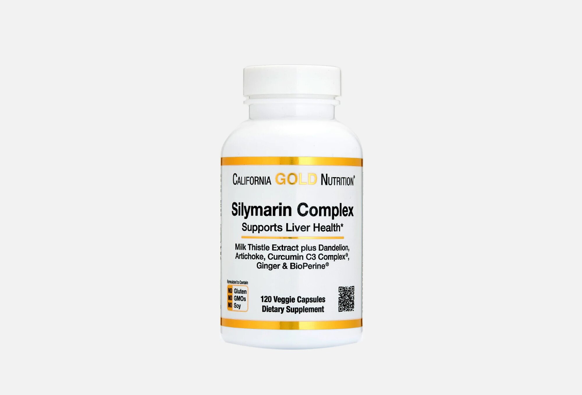 California Gold Nutrition silymarin complex расторопша, корень одуванчика, артишок, куркума Бад для здоровья печени 120 шт