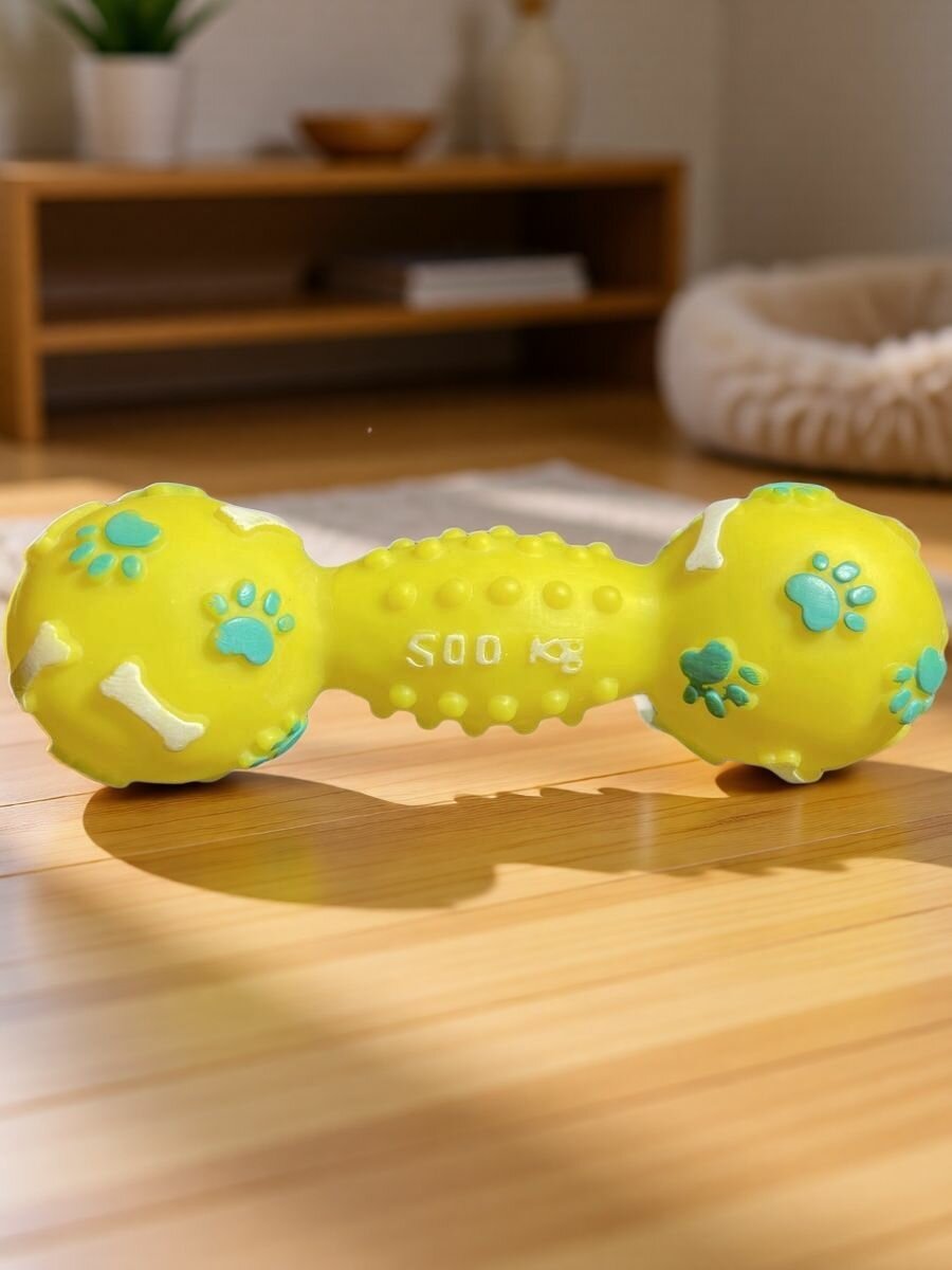 Игрушка для собак Зооник гантель 500г 19см