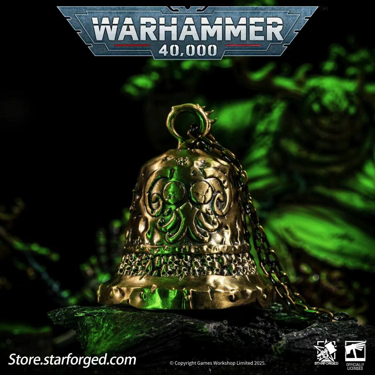 Warhammer 40,000 Nurgle латунный колокол кулон-амулет аксессуар