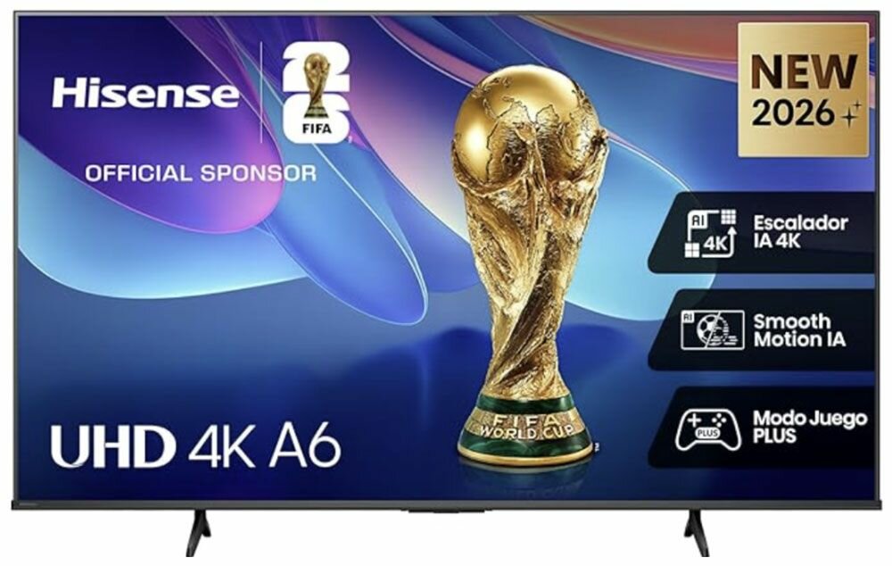 Телевизор Hisense 43A6S, черный