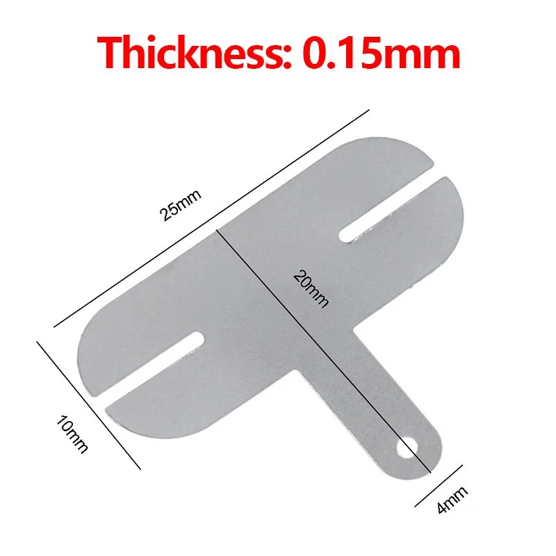 50шт стальные пластины T-shape 0.15mm