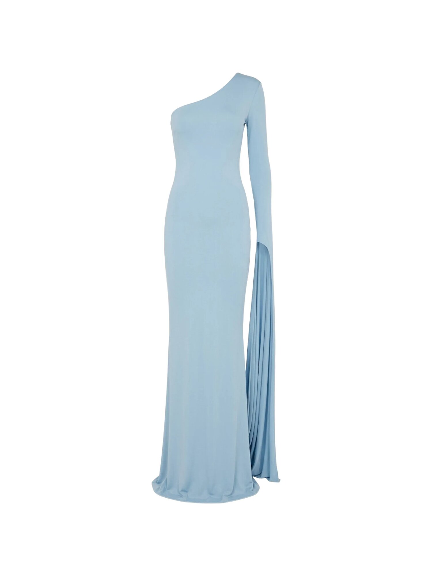 Платье Yuna one-shoulder draped-sleeve maxi dress