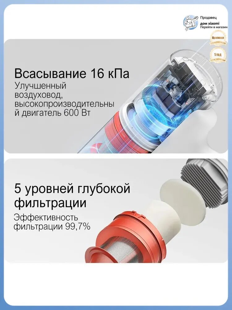 Xiaomi Пылесос wired vacuum cleaner B210 — фото 1