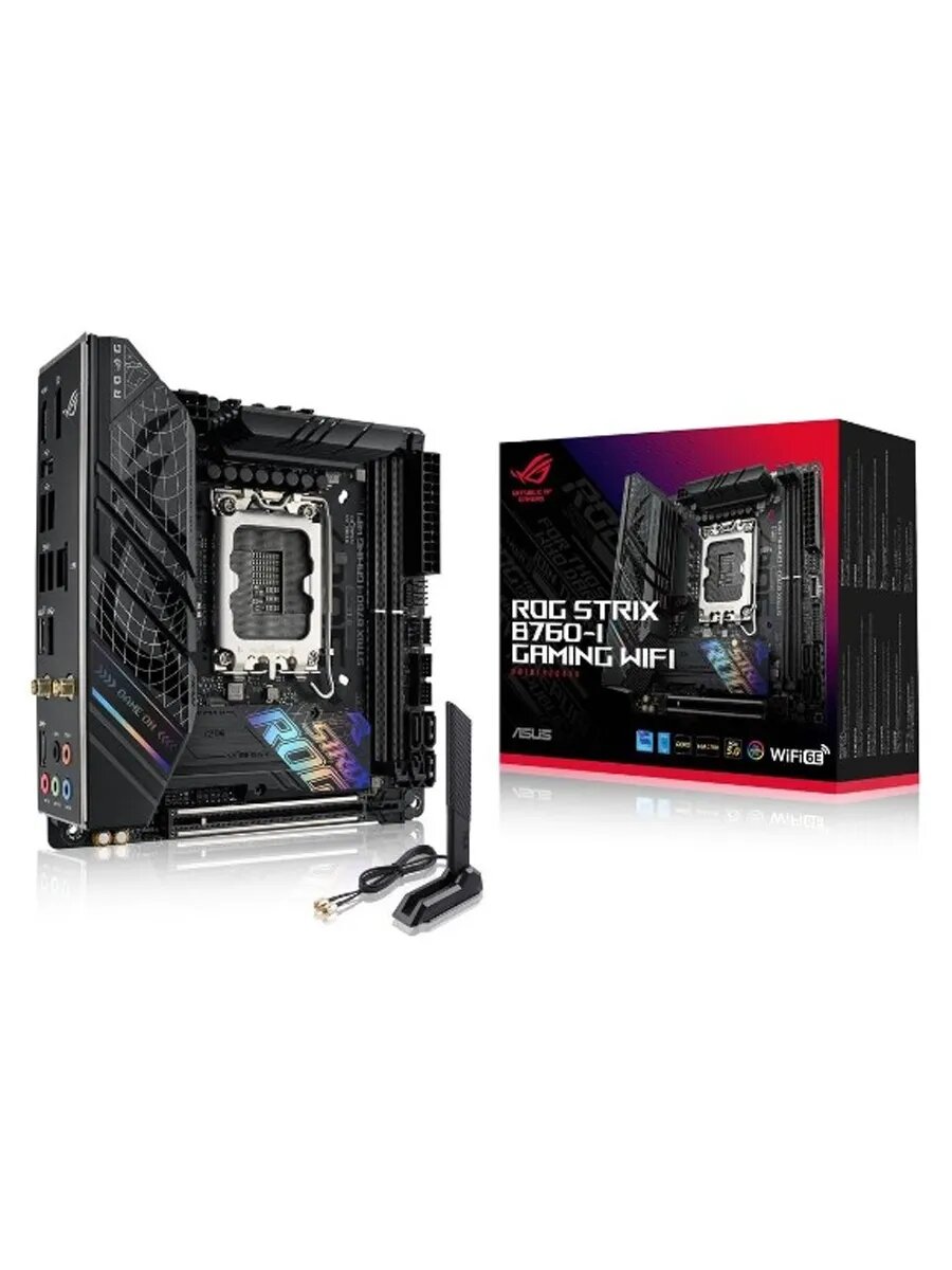 Материнская плата Asus ROG STRIX B760-I GAMING, поддержка RAID, mini-ITX
