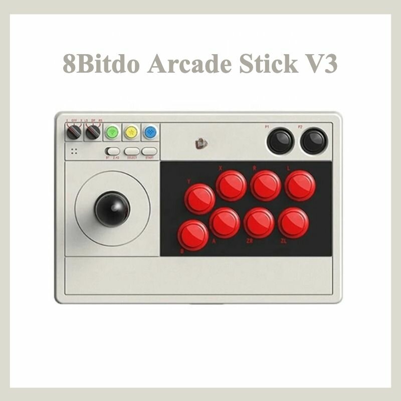 8Bitdo Arcade Stick V3 Игровой контроллер 3 Mode BT 2.4GHz Wireless USB Wired Fight Stick для ПК Switch