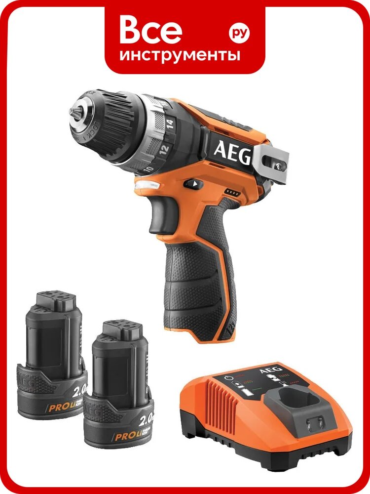 Аккумуляторная дрель-шуруповерт AEG BS 12C2 LI-202B 4935448465